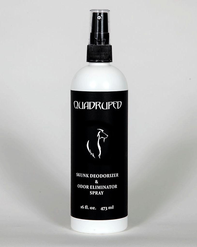 Quadruped Pet Care: Skunk Deodorizer & Odor Eliminator Spray